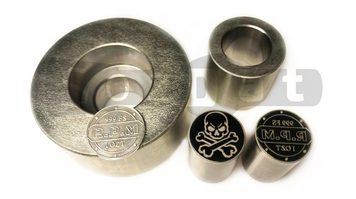 Custom Metal Dies Set for Coin Minting Stamp Die Personalized Round Pr ...